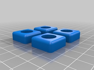 Pillow Shaped Project Feet - Free 3d model on creazilla.com