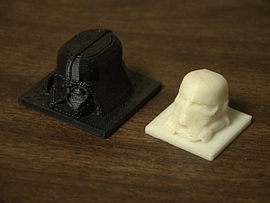 Darth Vader on a platform - Free 3d model on creazilla.com