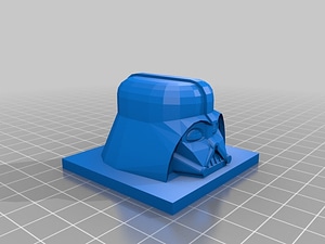 Darth Vader on a platform - Free 3d model on creazilla.com