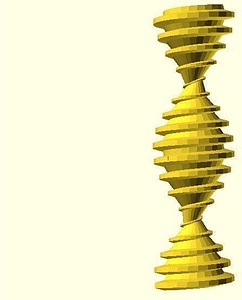 Example OpenSCAD Screw Thread Transformation 3d model. Free download ...