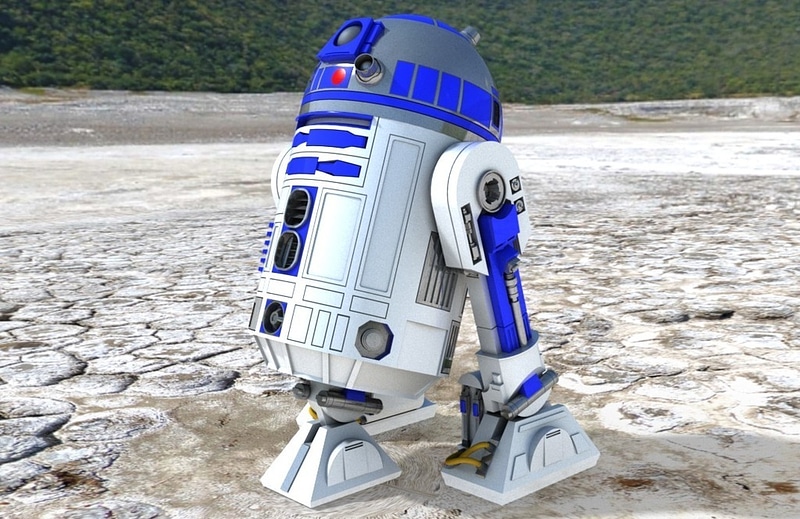 R2D2 - Free 3d model on creazilla.com