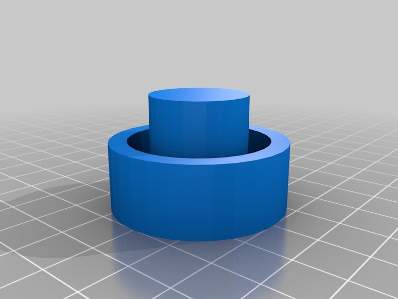Plastic pipe end stop, 22mm pipe - Free 3d model on creazilla.com