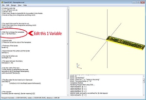 Nameplate Generator - Free 3d model on creazilla.com