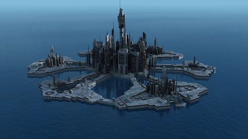 City of Atlantis - Free 3d model on creazilla.com