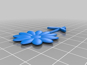 Parametric Flower v2 auto-random OPENSCAD - Free 3d model on creazilla.com