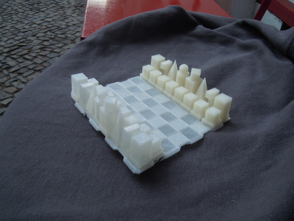 monocrom chess board - Free 3d model on creazilla.com