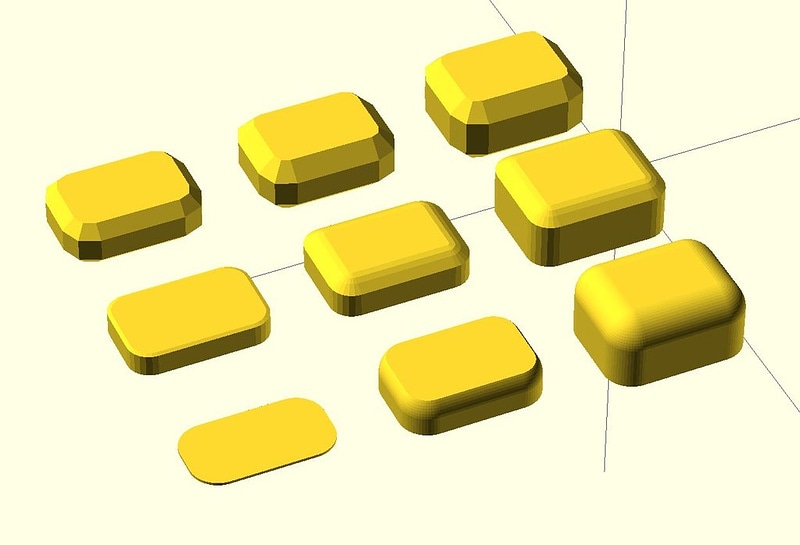 Another round corner cube library - Free 3d model on creazilla.com