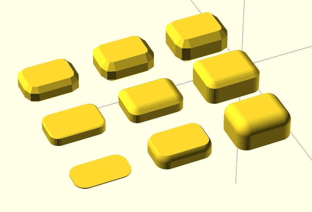 Another round corner cube library - Free 3d model on creazilla.com