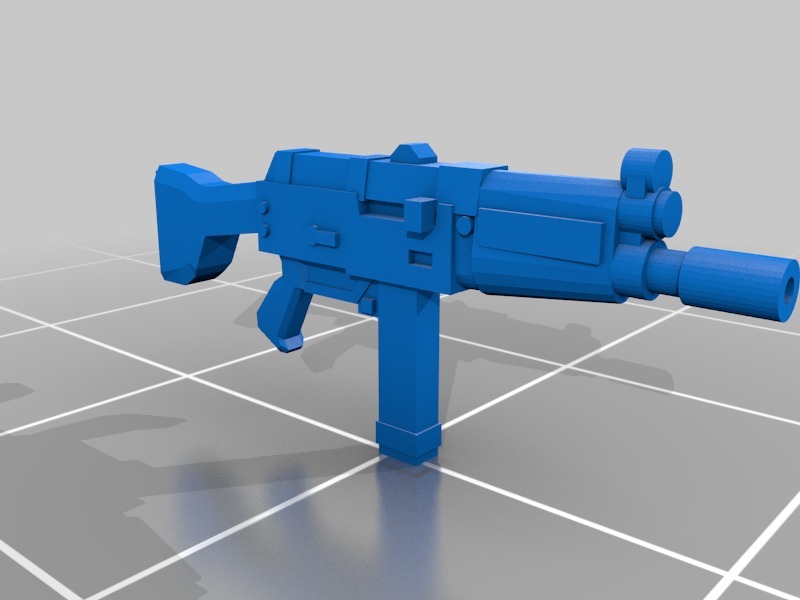 Sub machine gun-1 - Free 3d model on creazilla.com