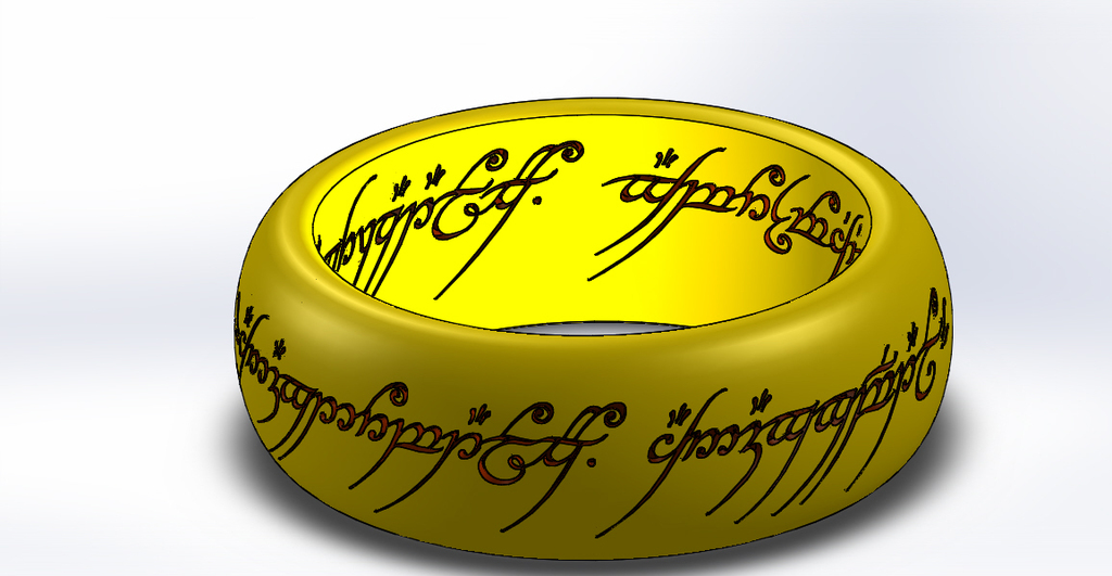 Lord of the Ring's One Ring - Free 3d model on creazilla.com