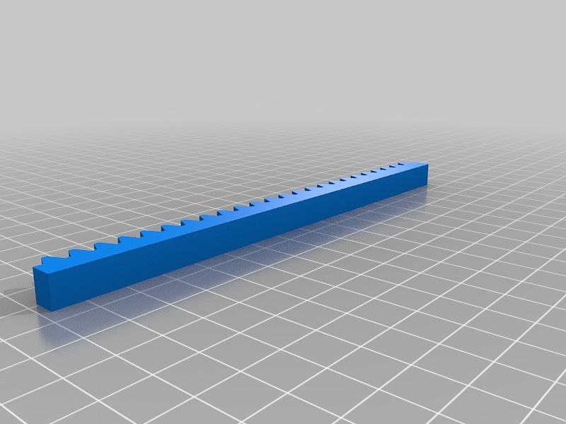 My Customized involute rack - Free 3d model on creazilla.com
