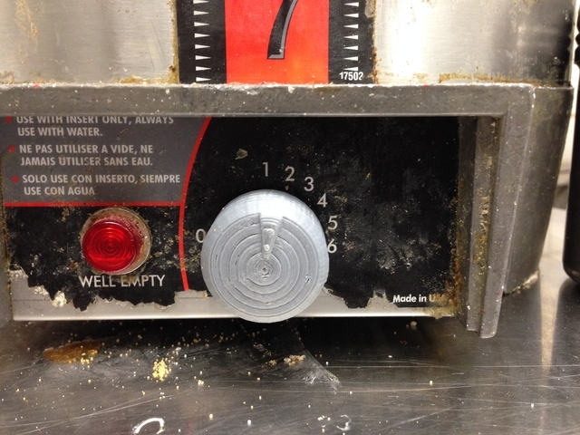 slotted knob - Free 3d model on creazilla.com