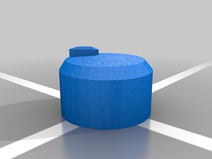 slotted knob - Free 3d model on creazilla.com