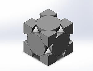 Face-Centered Cubic Model 3d model. Free download. | Creazilla