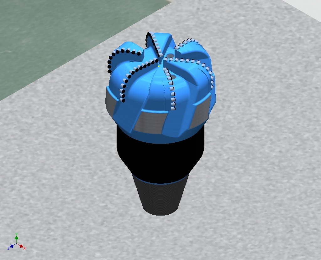 PDC bit 1/4 scale - Free 3d model on creazilla.com