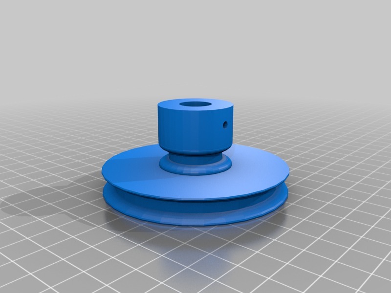 2-Step V-Belt Pulley - Free 3d model on creazilla.com