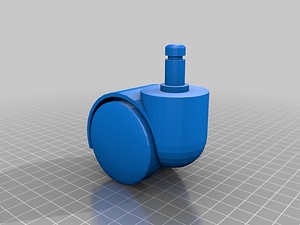 Chair Caster - Free 3d model on creazilla.com