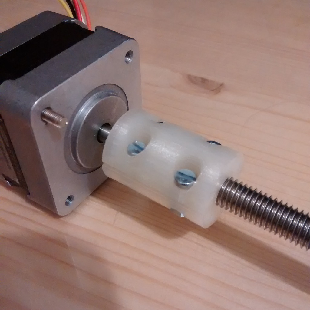 Parametric Z-axis coupler (stepper and threaded rod coupling) - Free 3d ...