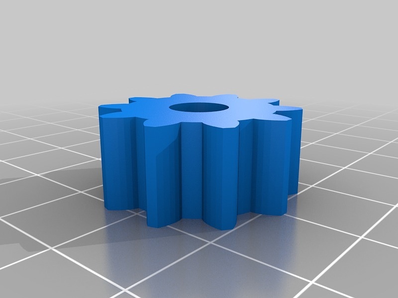 My Customized involute gear and rack - Free 3d model on creazilla.com