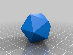 Icosahedron 3d model. Free download. | Creazilla