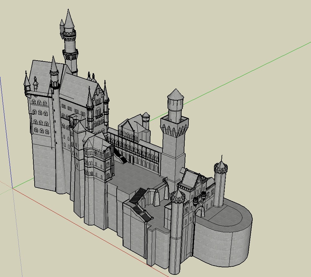 Neuschwanstein castle - Free 3d model on creazilla.com