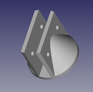 Aircraft motor mount - Free 3d model on creazilla.com