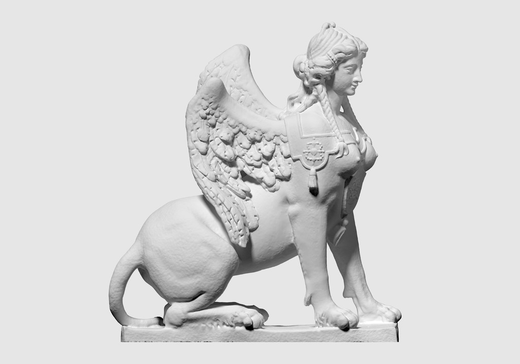 3D scan of Sphinx 2 - Free 3d model on creazilla.com