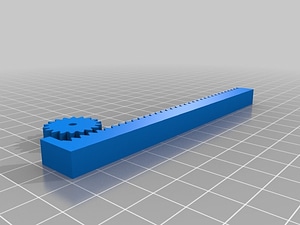 OpenScad Rack & Pinion generator - Free 3d model on creazilla.com