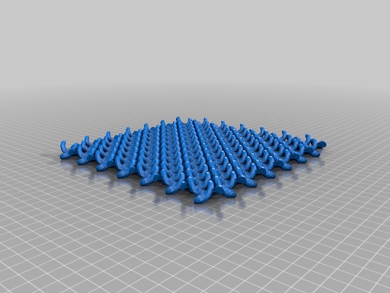 My Customized Fabric Weave Library - Free 3d model on creazilla.com
