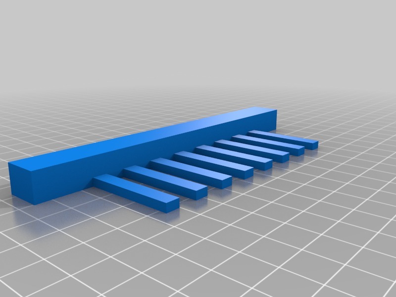 Jade final gel comb - Free 3d model on creazilla.com