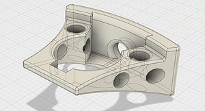 Monitor inclined stand (20 degrees) - Free 3d model on creazilla.com