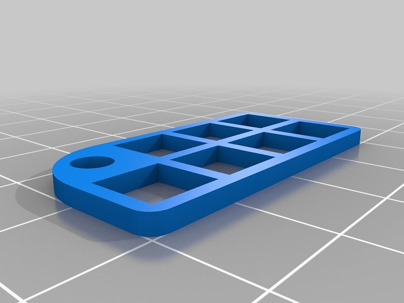 Tetris keychain - Free 3d model on creazilla.com