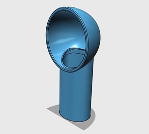 Grumman aircraft defrost vent 3d model. Free download. | Creazilla