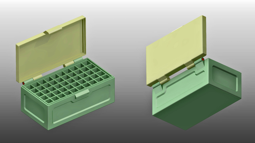 Small Ammo Box .22 Long Rifle - Free 3d model on creazilla.com
