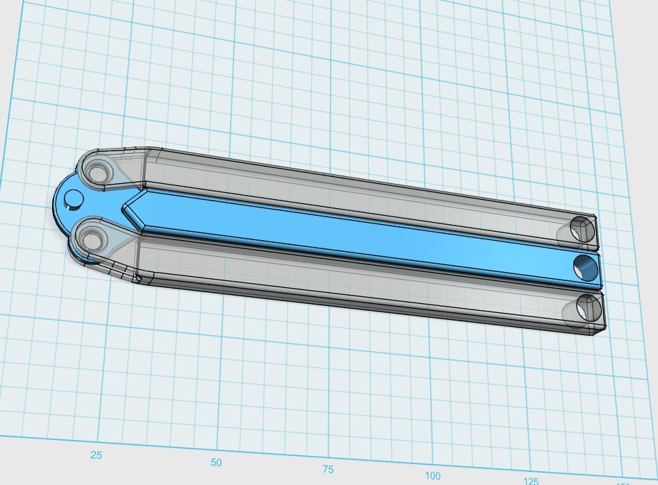 BaliFlipper - Print-in-place Balisong/Butterfly fidget flipping toy ...