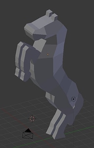 Low-poly Horse - Free 3d model on creazilla.com