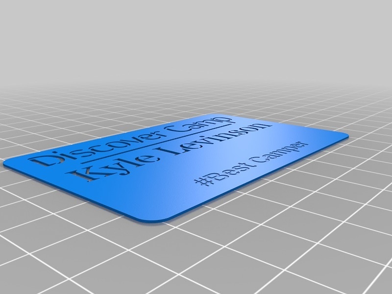 DC card - Free 3d model on creazilla.com