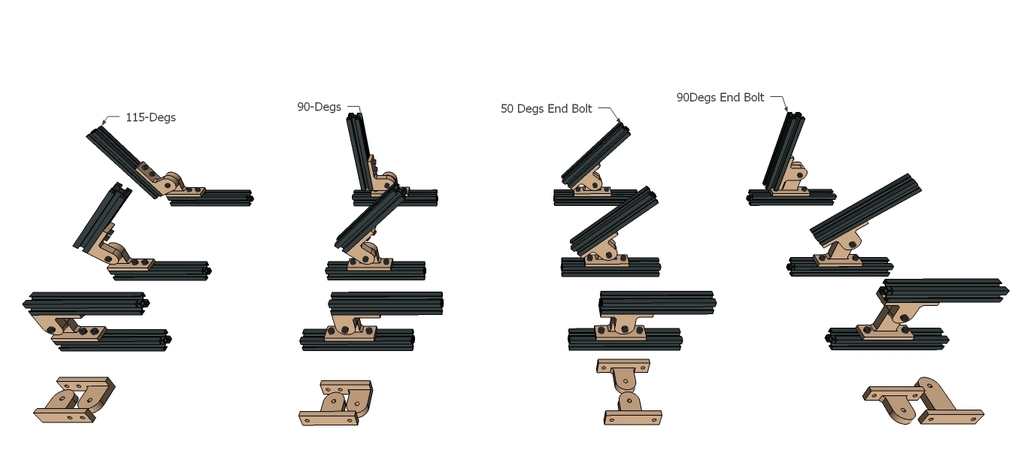 Rotating Brackets - Free 3d model on creazilla.com