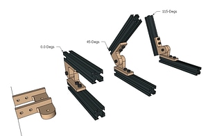 Rotating Brackets - Free 3d model on creazilla.com