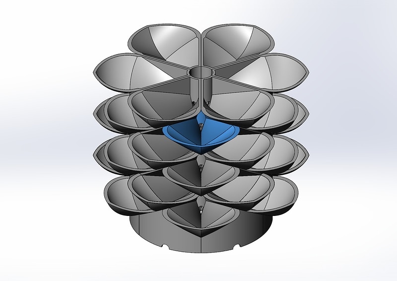 Stacking Planter Pods #2, vertical garden, 6-gang per level - Free 3d ...