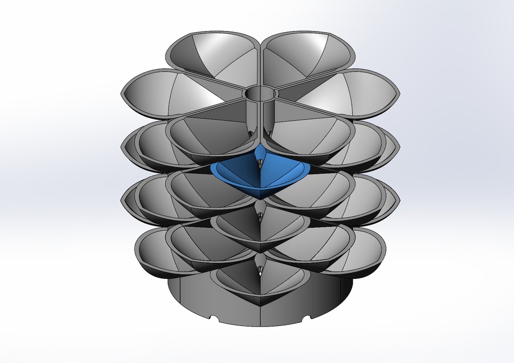 Stacking Planter Pods #2, vertical garden, 6-gang per level - Free 3d ...