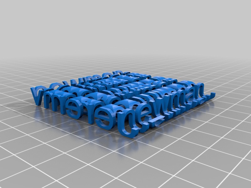 My Customized Two Word Sculpture - Free 3d model on creazilla.com