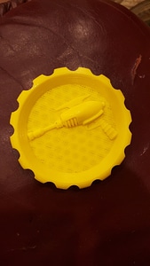 Maker Coin, Laser Blaster Logo - Free 3d model on creazilla.com