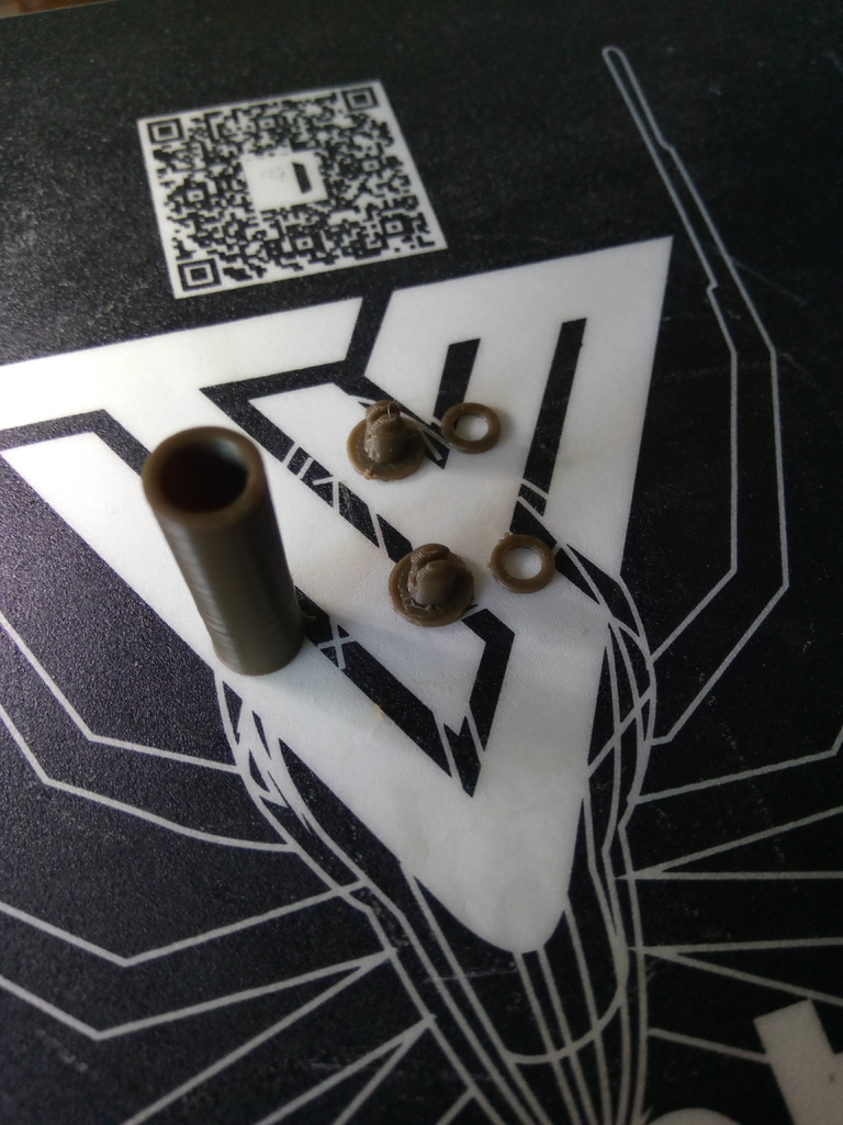 Push-on rivets with tool, Customizable - Free 3d model on creazilla.com