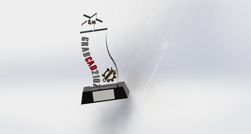 GRABCAD 4Million member challenge my trophy design - Free 3d model on ...