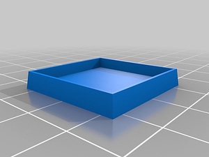 Square One Inch Base for Reaper Miniatures - Free 3d model on creazilla.com