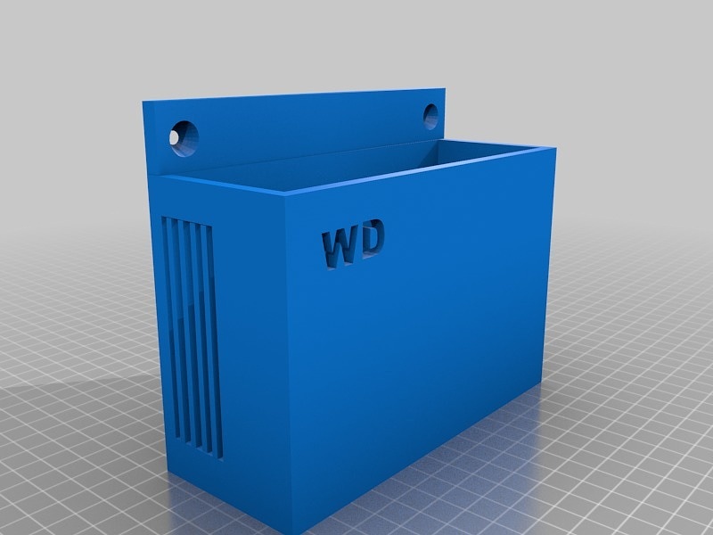 4 tb External hard drive wall mount - Free 3d model on creazilla.com