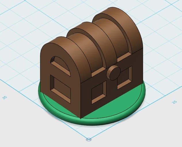 Chest Board Game Piece - Free 3d model on creazilla.com