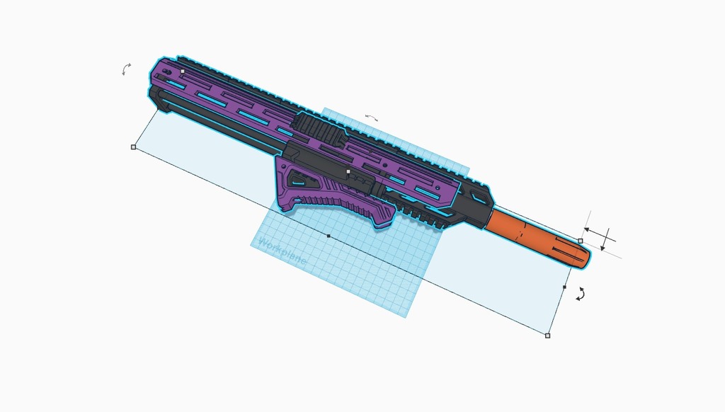 Caliburn Extended Barrel Shroud - Free 3d model on creazilla.com
