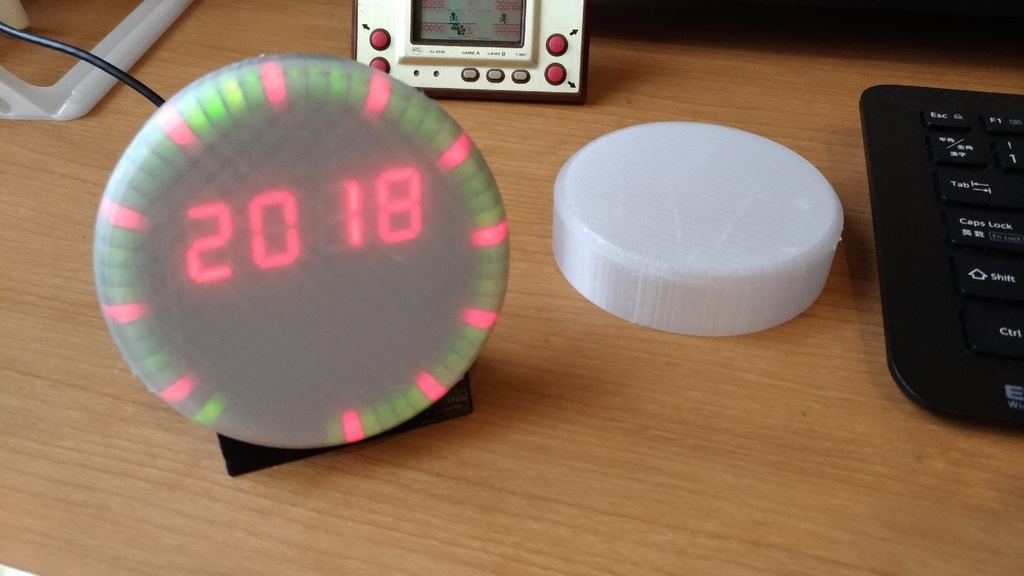 EC1204B Led Rotating Clock - Free 3d model on creazilla.com